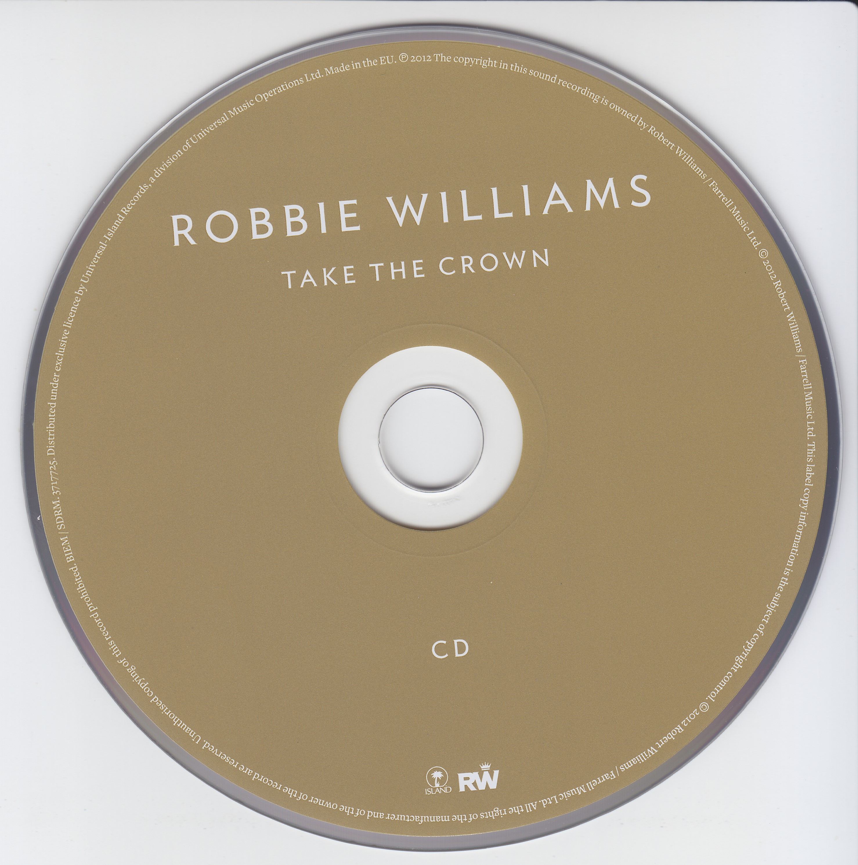 Robbie Williams Take The Crown : CD | CD Covers | Cover Century | Over ...